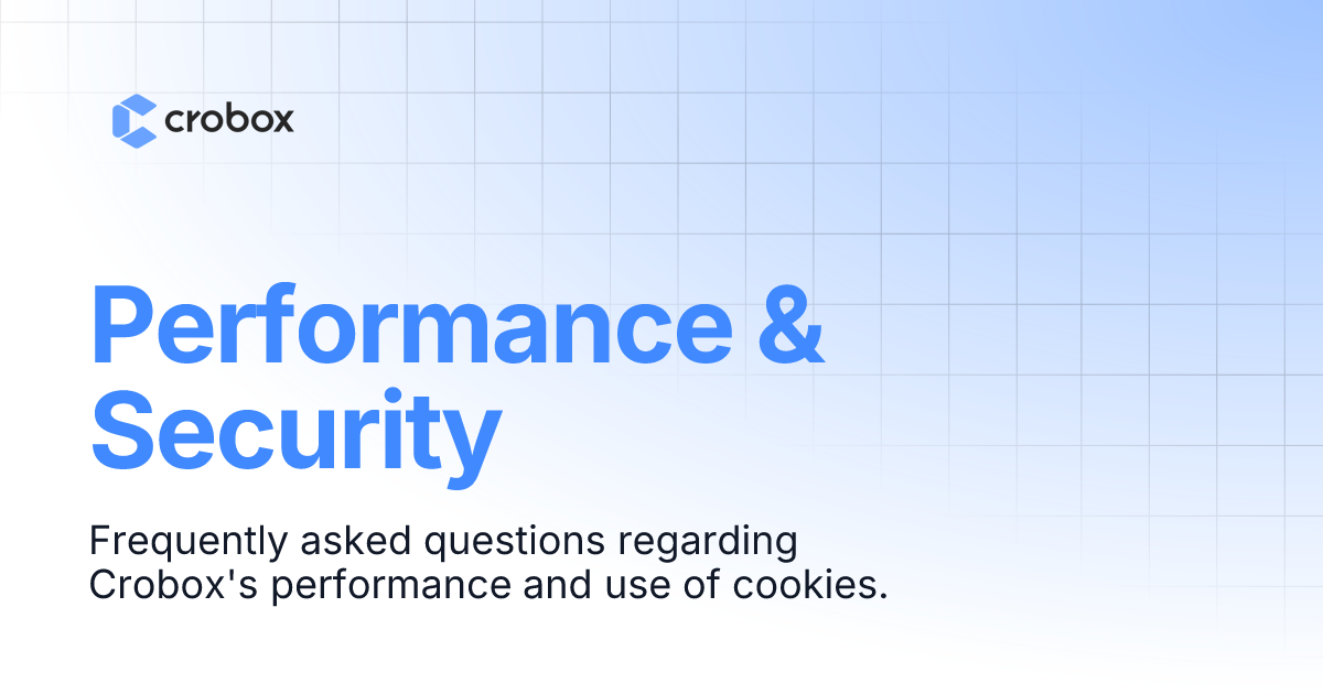 Performance & Security | Crobox Documentation