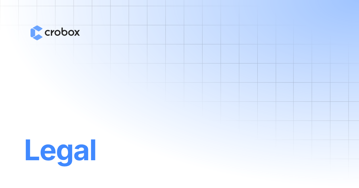 Legal | Crobox Documentation